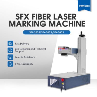 US 30W MAX Fiber Laser Marking Machine Fiber Laser Engraver with D80 ...