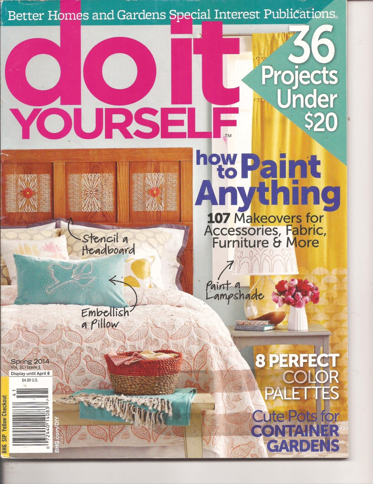BHG do it Yourself Magazine Spring 2014, 36 Projects Under $20 | eBay