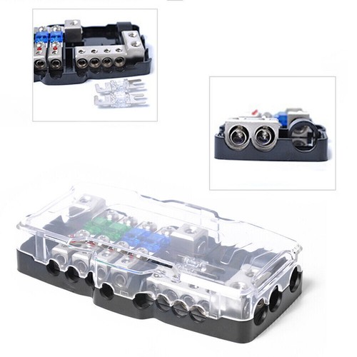 Car Audio Stereo ANL Fuse Holder Distribution 0/4Ga 4 Way Fuses BOX ...