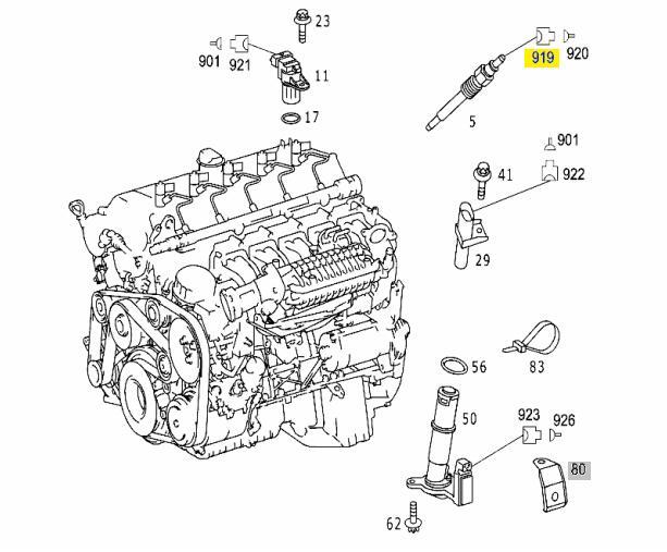 A0195455428 Genuine MERCEDES Pin Bushing Plug Housing 0195455428 for ...