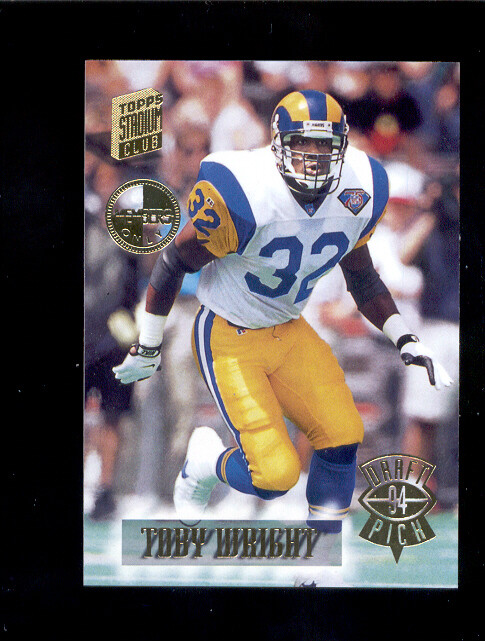 1994 Stadium Club TOBY WRIGHT Los Angeles Rams Members Only Rookie Card ...