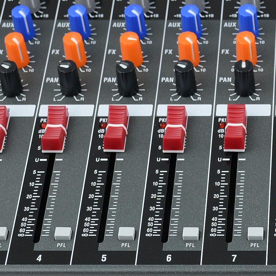 12 Channel Digital Mixing Console Professional Audio Mixer Bluetooth ...