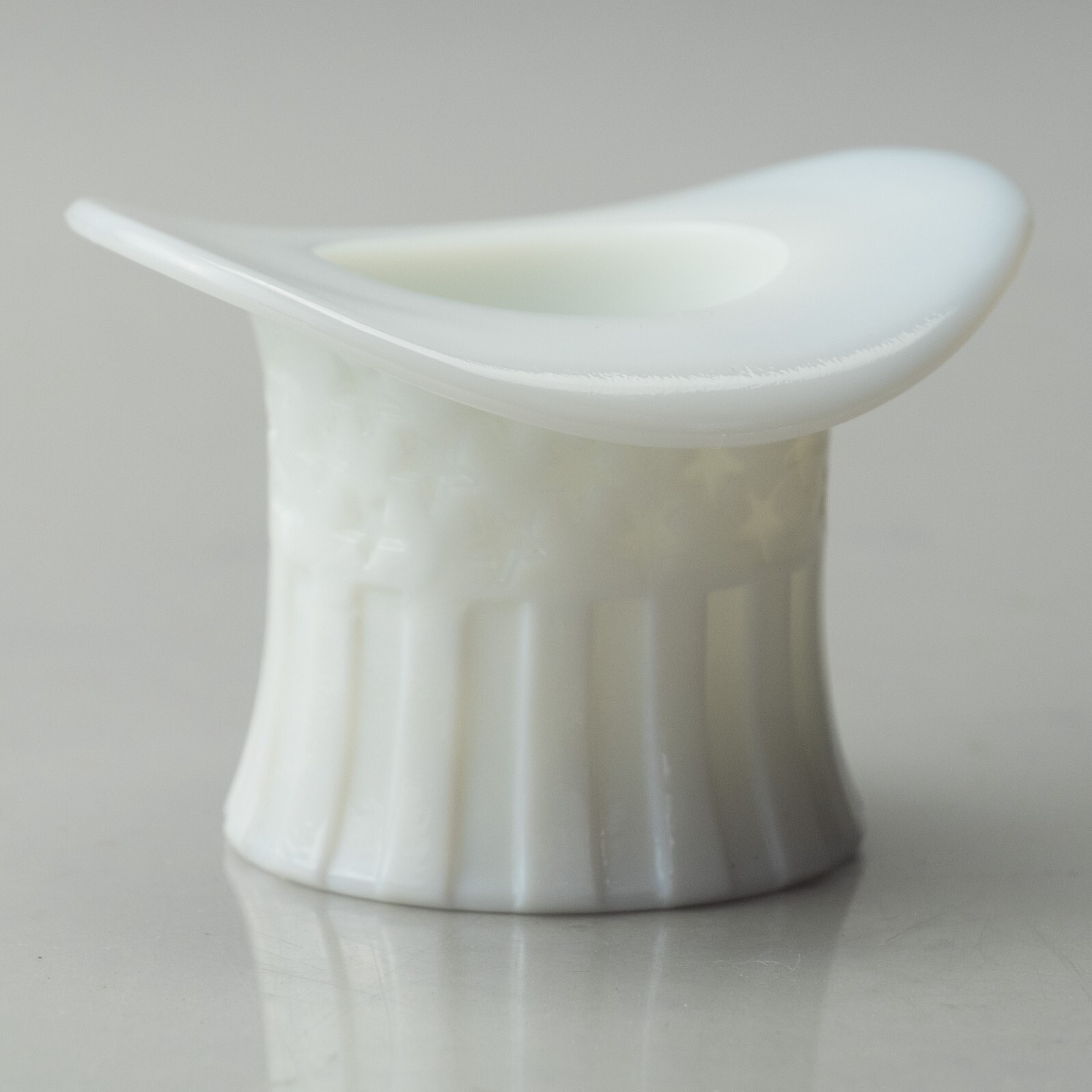 VTG Uncle Sam Stars Stripes Top Hat toothpick Milk Glass | eBay