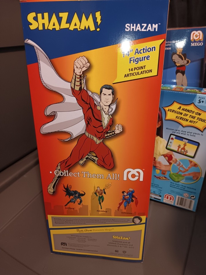 Free Shipping Brand New Mego DC SHAZAM 14" Action Figure 2021 | eBay