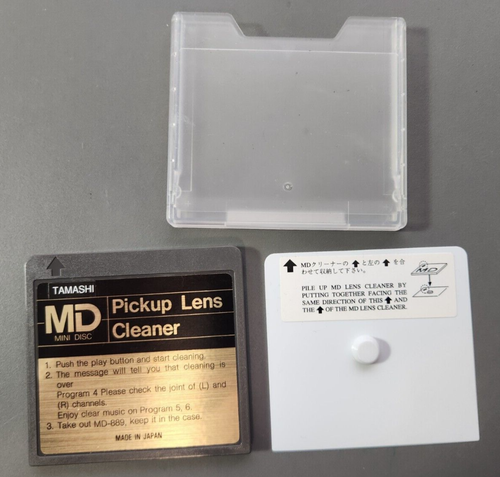Tamashi Minidisc Pick Up Lens Cleaner MD with sleeve | eBay