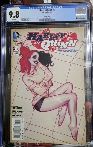 Harley Quinn #1 (2014) - CGC 9.8 - White Pages - 1:25 Adam Hughes Variant DC | eBay