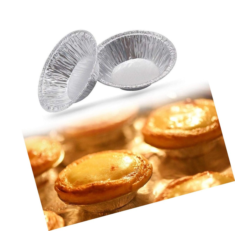 50 Pack Mini Pie Tins, Small Pie Pans, Round Tart Pie Foil Pans ...