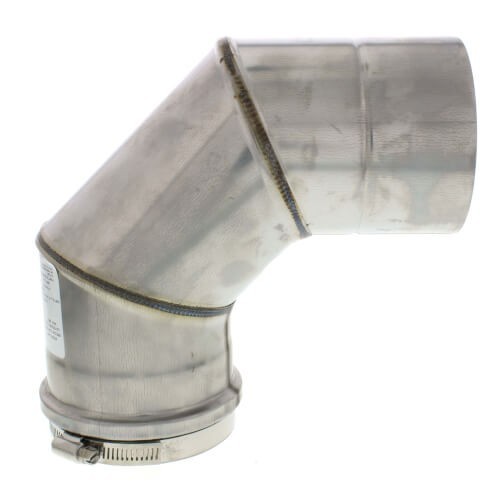 Z-Flex Z-Vent 4" x 90 Degree Elbow Stainless Steel Venting ...