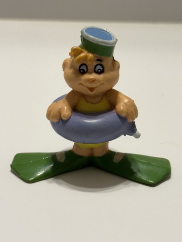 Vintage 1983 Theodore Chipmunk PVC Figure Swimming Snorkel Flippers | eBay