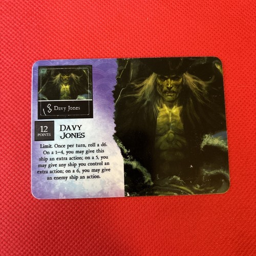 WizKids Pirates Oceans Edge 016 Davy Jones Rare Crew Card Collectible ...