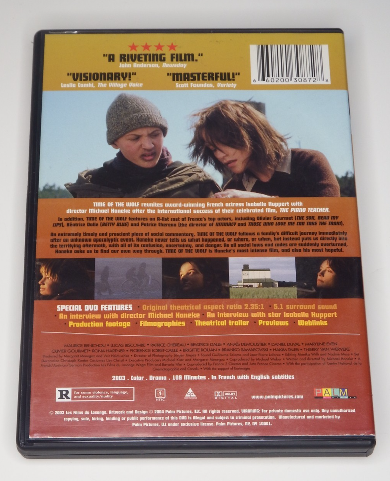 Time of the Wolf (DVD, 2003 French Film) French audio w/English ...