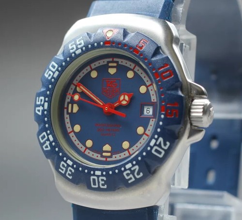 [MINT] New Batt TAG Heuer WA1410 Formula 1 Professional Quartz Blue ...