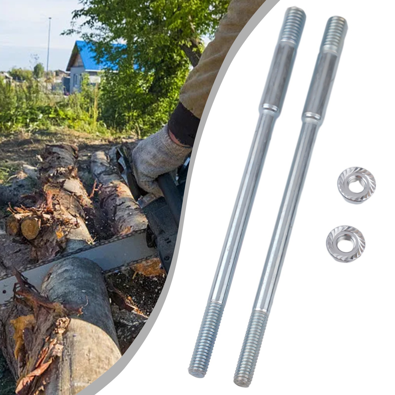 Stud Bolt Set 2pcs Replacement Mount Stud Bolt Bolts Studs Engine Motor ...