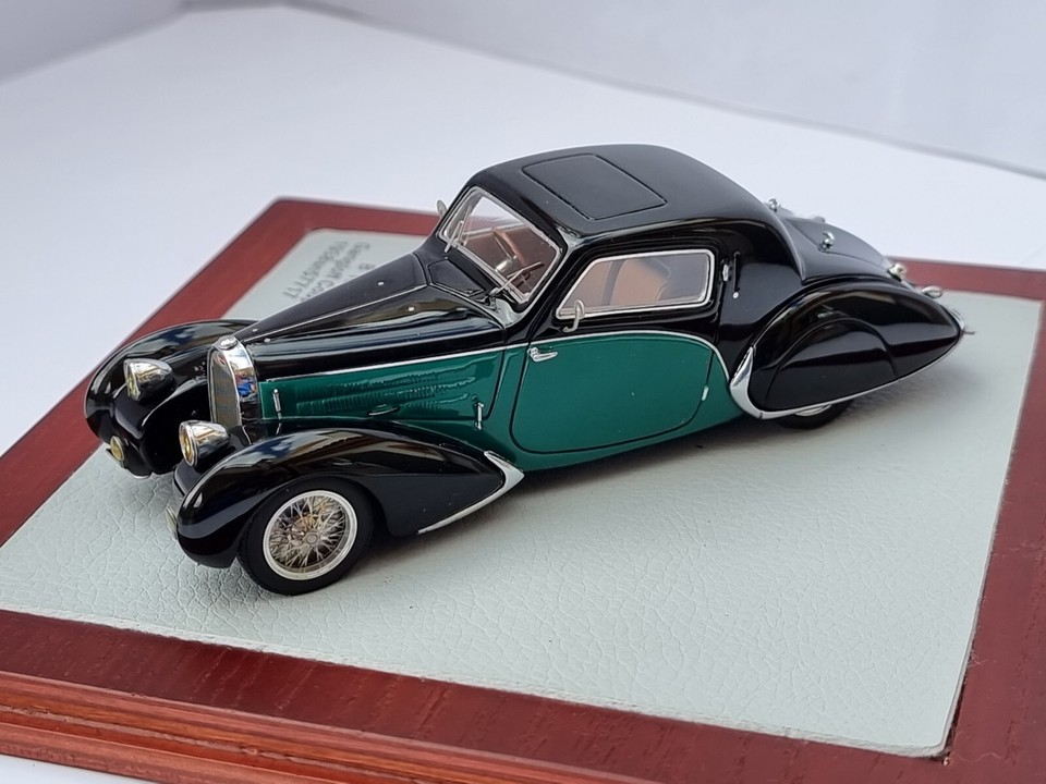 Chromes Ilario 1938 Bugatti T57C Gangloff Coupe Atalante 1/43 Handmade ...