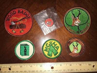 Boy Scout Lot Of 6 Items Wood Badge Gilwell Patches Pin BSA Old Troop 1 ...