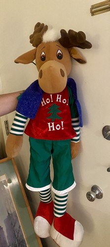 Big 45” Tall Moose Plush Collectors Choice Dan Dee Reindeer Colorful Soft Flex | eBay