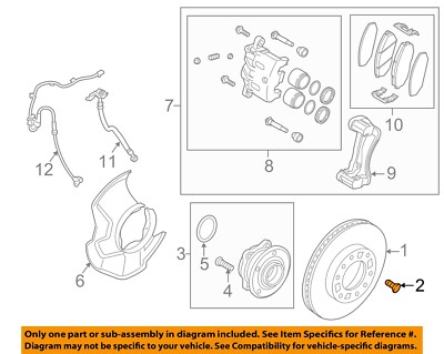 KIA OEM 04-09 Spectra Brake-Front-Rotor Screw 1220306167B | eBay