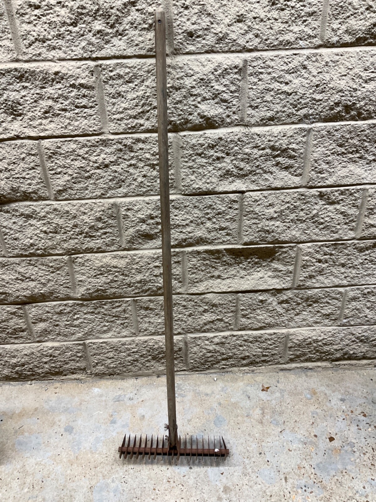 ANTIQUE AERATION RAKE WITH HANDLE | eBay