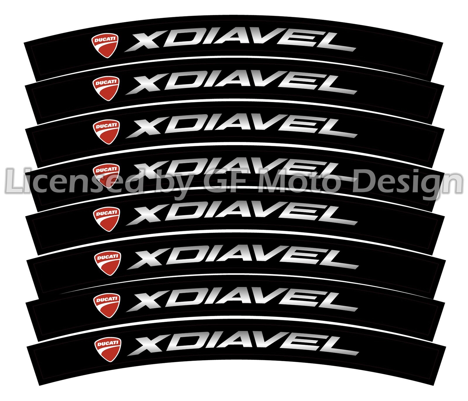 8x Ducati XDiavel Wheel Decals Rim Stickers Stripes Set X Diavel | eBay