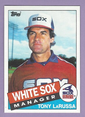 1985 Topps #466, White Sox Manager / Tony LaRussa, NM-MT+, well ...