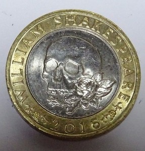 William Shakespeare 2 pound coin Skull 2016 (2) | eBay
