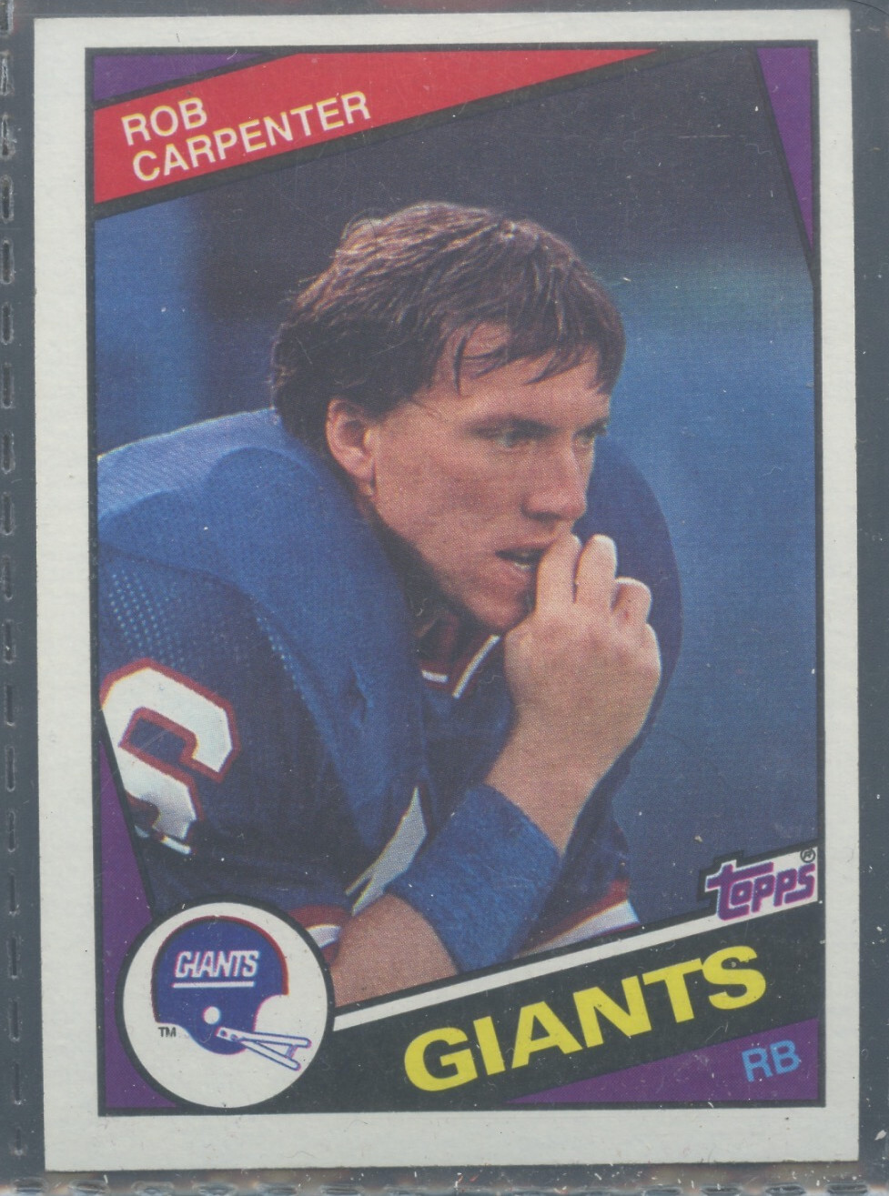 1984 Topps #313 Rob Carpenter New York Giants | eBay