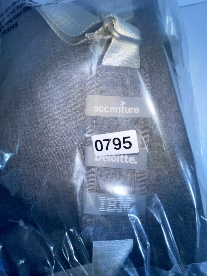 IBM Deloitte Accenture Laptop Backpack Convertible Bag Travel New ...