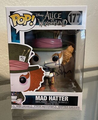 JOHNNY DEPP SIGNED MAD HATTER FUNKO POP 177 ALICE IN WONDERLAND | eBay