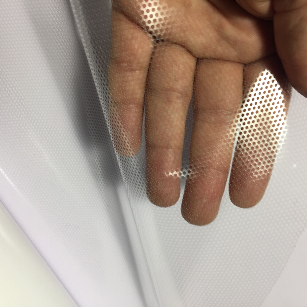 One Way Vision Folie Lochfolie Digitaldruck 200x127cm Transparent 10,51 ...