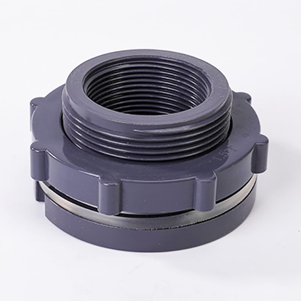 2 Inch PVC Bulkhead Fitting for Water Barrel Water Tank Rain ...