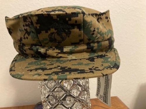USMC 8 POINT GARRISON COVER - WOODLAND MARPAT - SIZE MEDIUM - NEW | eBay