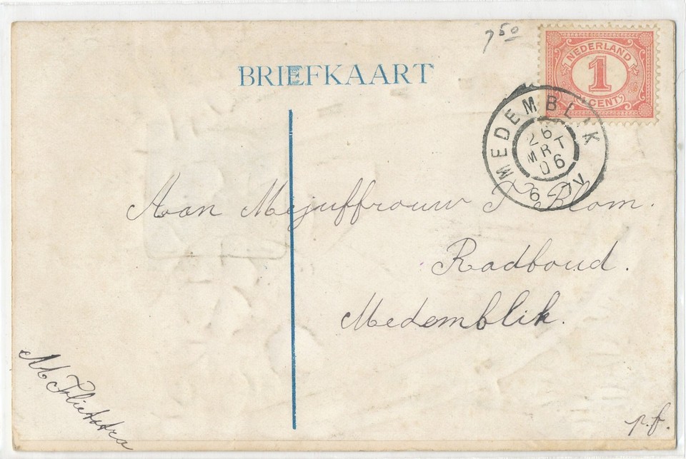 Novelty Postcard 1906 series 62 #2876 - RAADSELKAART ZOEKT DE TWEE ...