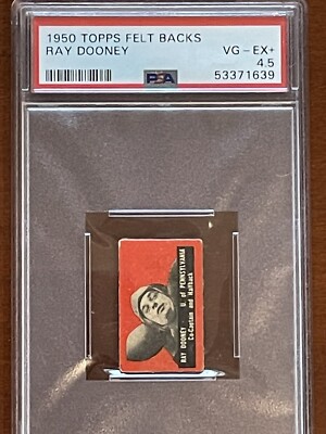 1950 Topps Felt Back Football Ray Dooney PSA 4.5 Set Break | eBay