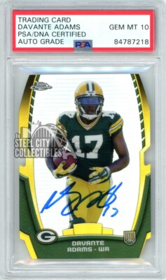 Davante Adams 2014 Topps Chrome Die Cut Autograph RC Card #CRDC-DA PSA ...