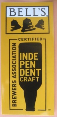 INDEPENDENT CRAFT BREWERS ASSN. Beer STICKER Label, Bell's, Comstock ...