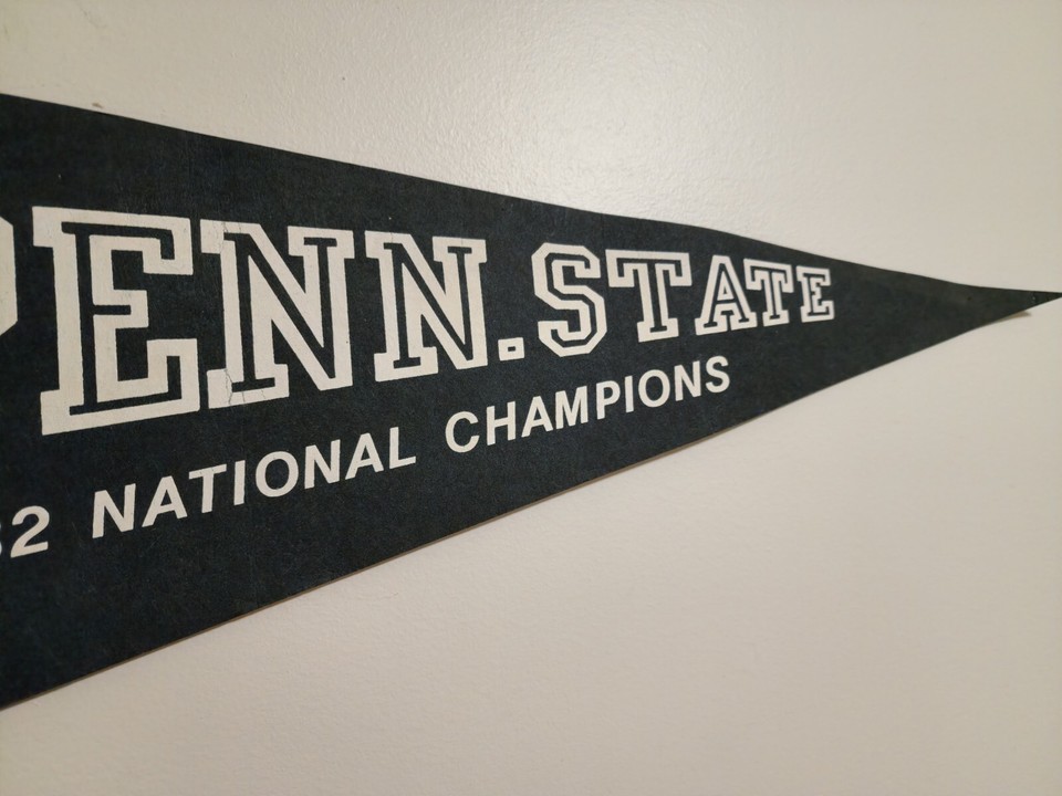 Vintage 1982 Penn State Pennants National Champions Lot of 2 - 30"x11 ...