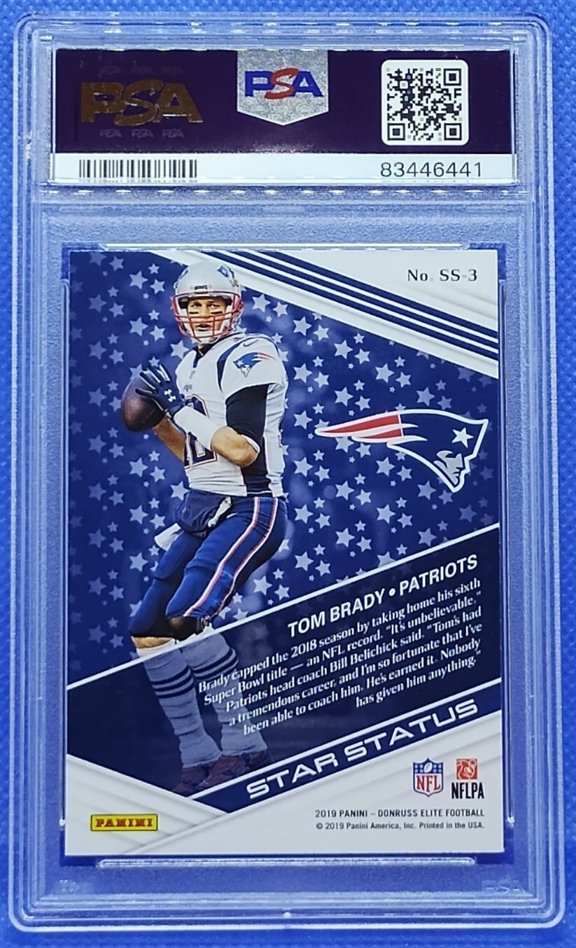 2019 Panini Donruss Elite - Star Status Tom Brady #SS-3 Green for sale online | eBay