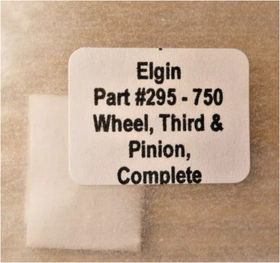 Elgin 750 - Part #295 - Third & Pinion Wheel Complete - Replacement ...