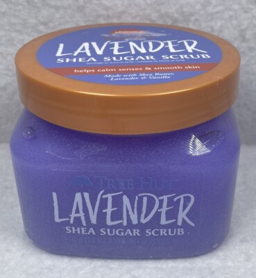 Tree Hut Lavender Shea Sugar Scrub Shea Butter Lavender & Vanilla 18 Oz ...