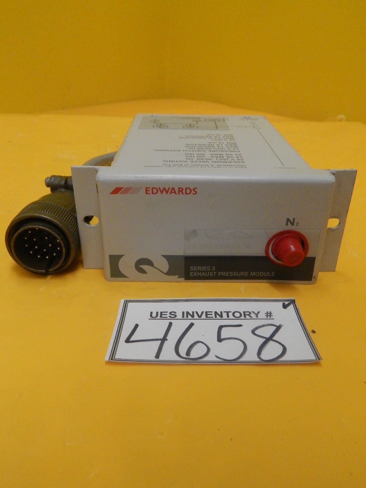Edwards A52850000 QDP Series 3 Exhaust Pressure Module Used Working | eBay