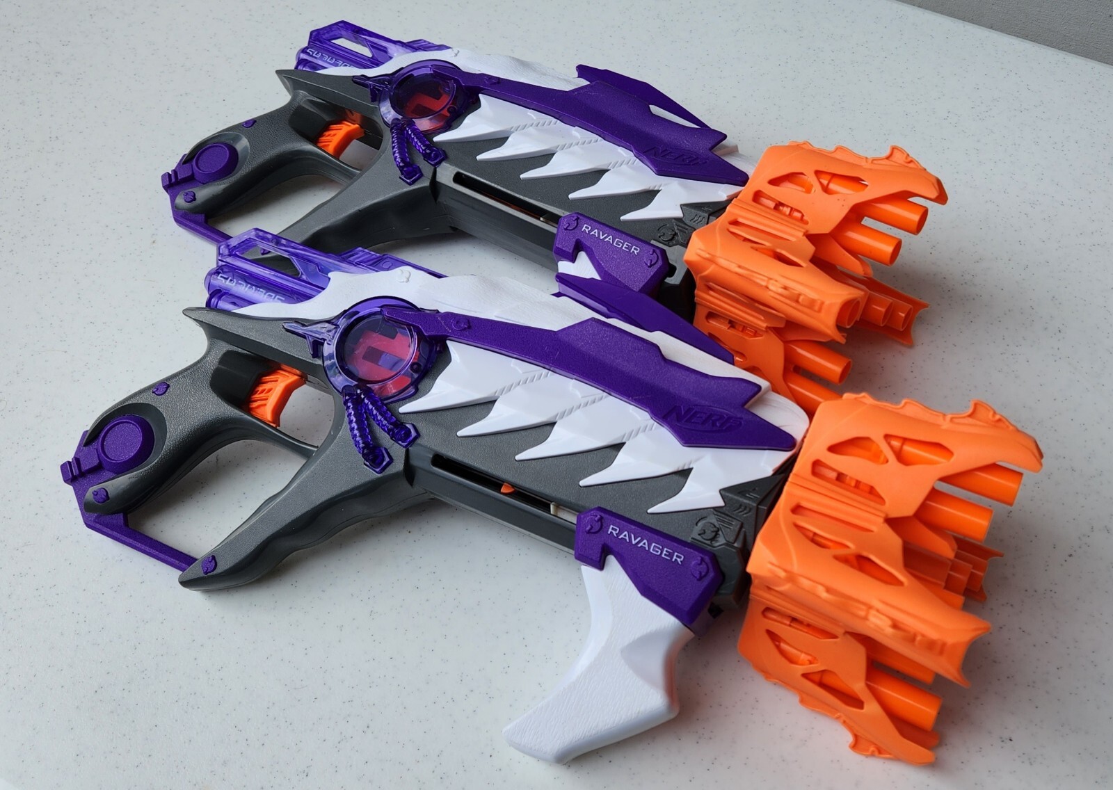 NERF Alien Menace Ravager Rotating Barrel Dart Blasters TESTED | eBay