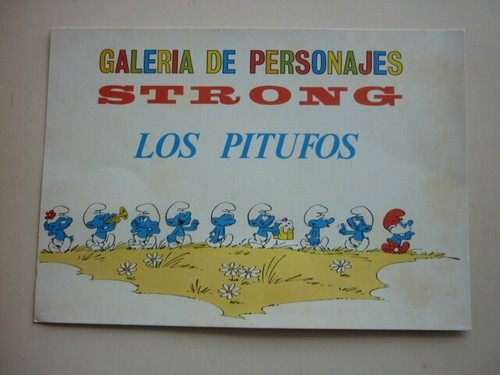 PEYO / AFFICHE CARTON LES SCHTROUMPFS / GALERIE DE PERSONNAGE / ESPAGNE ...