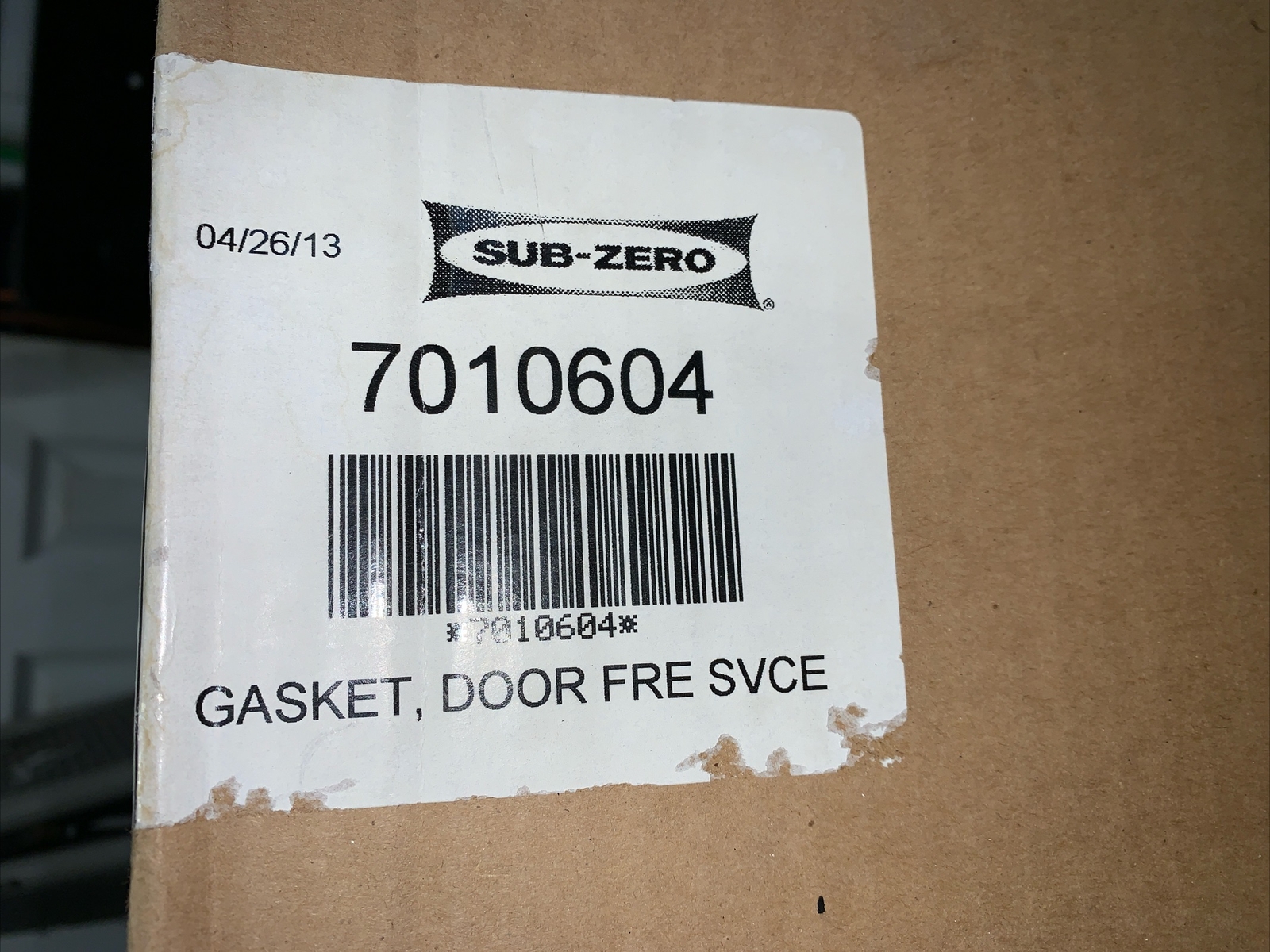 Sub Zero 611 511 7010604 7042271 Freezer Door Gasket | Made USA | Ships ...