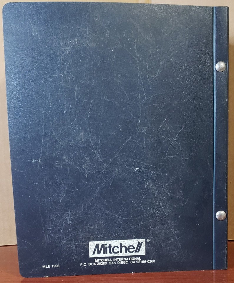 1993 Mitchell Mechanical Labor Estimating Guide Domestic Imported Cars ...