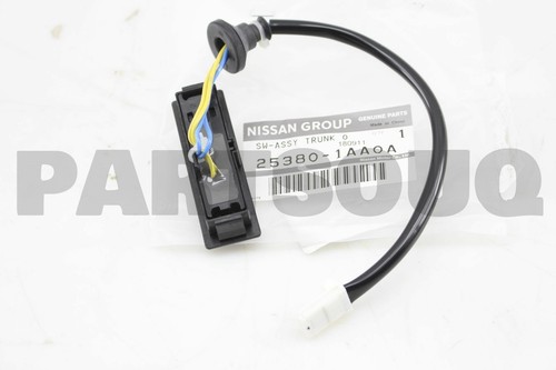 253801AA0A Genuine Nissan SWITCH ASSY-TRUNK OPENER 25380-1AA0A | eBay