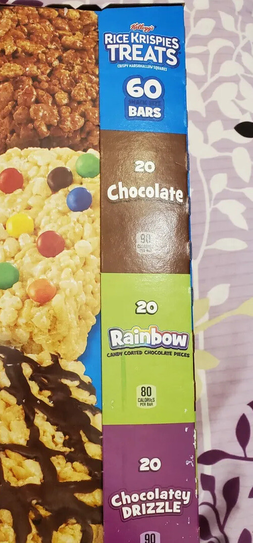 Kellogs Rice Krispies Treats Crispy Marshmallow Squares Variety Pack 60 ...