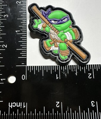 Donatello tmnt pvc rubber morale ranger eye patch Edc | eBay