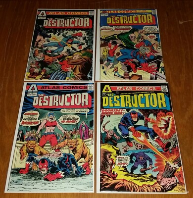 DESTRUCTOR #1-4 STEVE DITKO HUNTRESS ATLAS COMICS HIGH GRADE SET 1975 ...