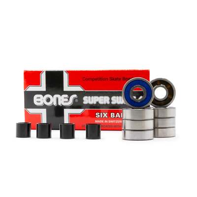 Bones Swiss 6-Ball Skateboard Bearings 8 Pack | eBay UK