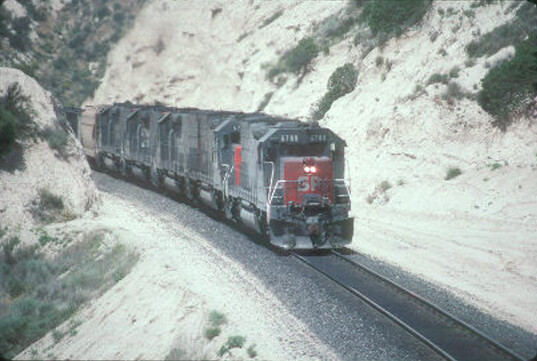SP 6789 MANIFEST (SOUTHERN PACIFIC - CAJON PASS) --- Original Slide T3 ...